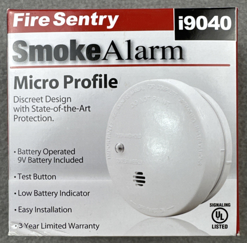Kidde i9040 IONIZATION SMOKE DETECTOR Battery Power Home Fire Alarm ...