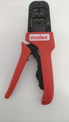 Molex 638191000 Mini Fit Jr. 28 - 22 AWG Wire Terminals Hand Crimp Tool ...