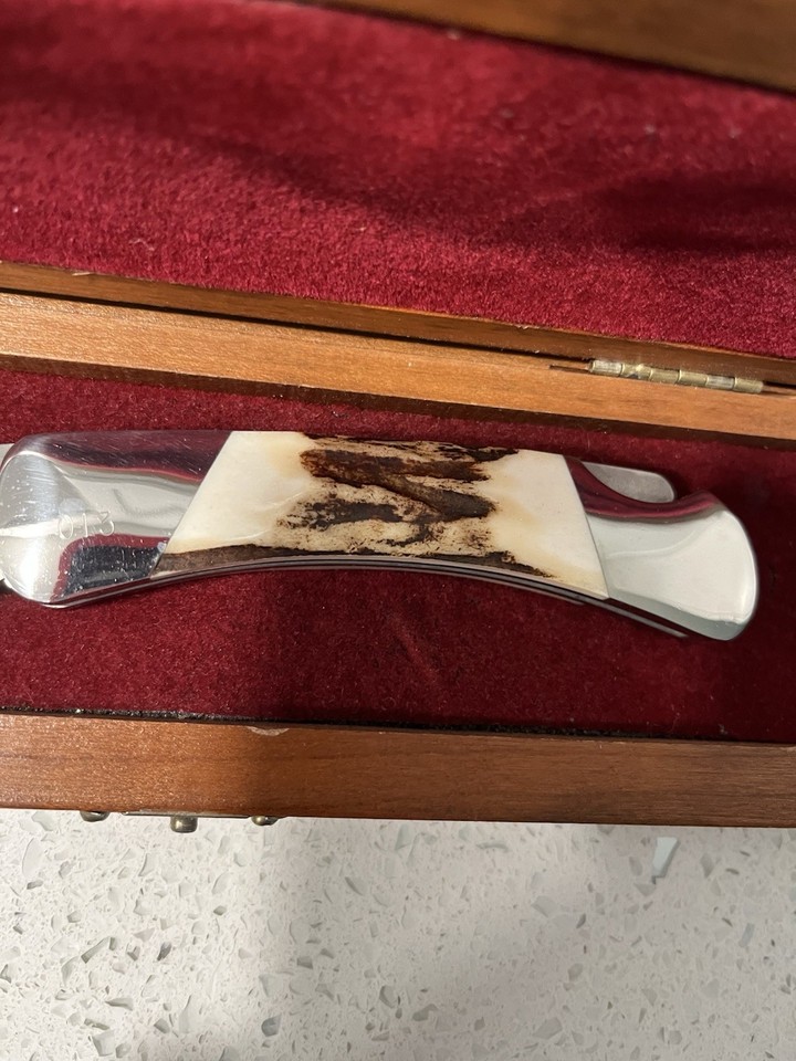 Vintage 🔥🔥🔥 BUCK STAG 500 SITTING BULL CUSTER KNIFE NEVER USED IN BOX ...