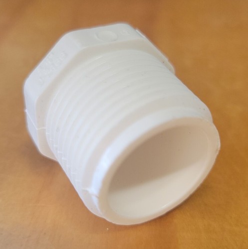 1 PVC 3/4" DWV MIPT Cleanout Male Threated Cap Plug For Clean Vent ...