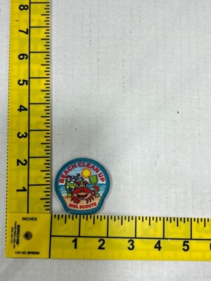 Beach Clean Up Girl Scouts BSA Patch | eBay