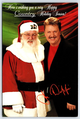 Postcard Country Nashville Star Joe Diffie Santa Promotional ...