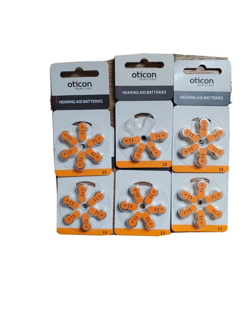 Oticon Hearing Aid Batteries Size 13 (6-pack) for sale online | eBay