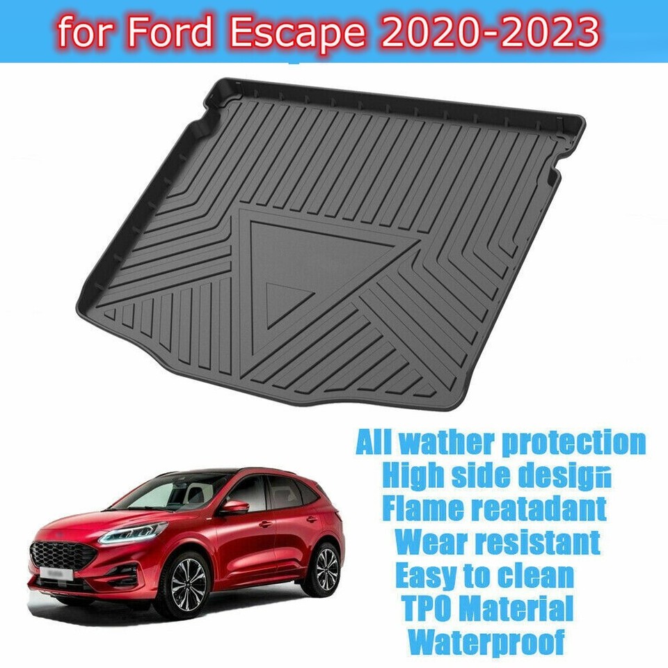 Heavy Duty Trunk Boot Liner Fit for 2013-2023 Ford Escape Cargo Mat ...