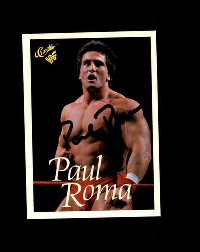 Paul Roma Signed WWF Classic 1990 IPA In Person Autograph | eBay