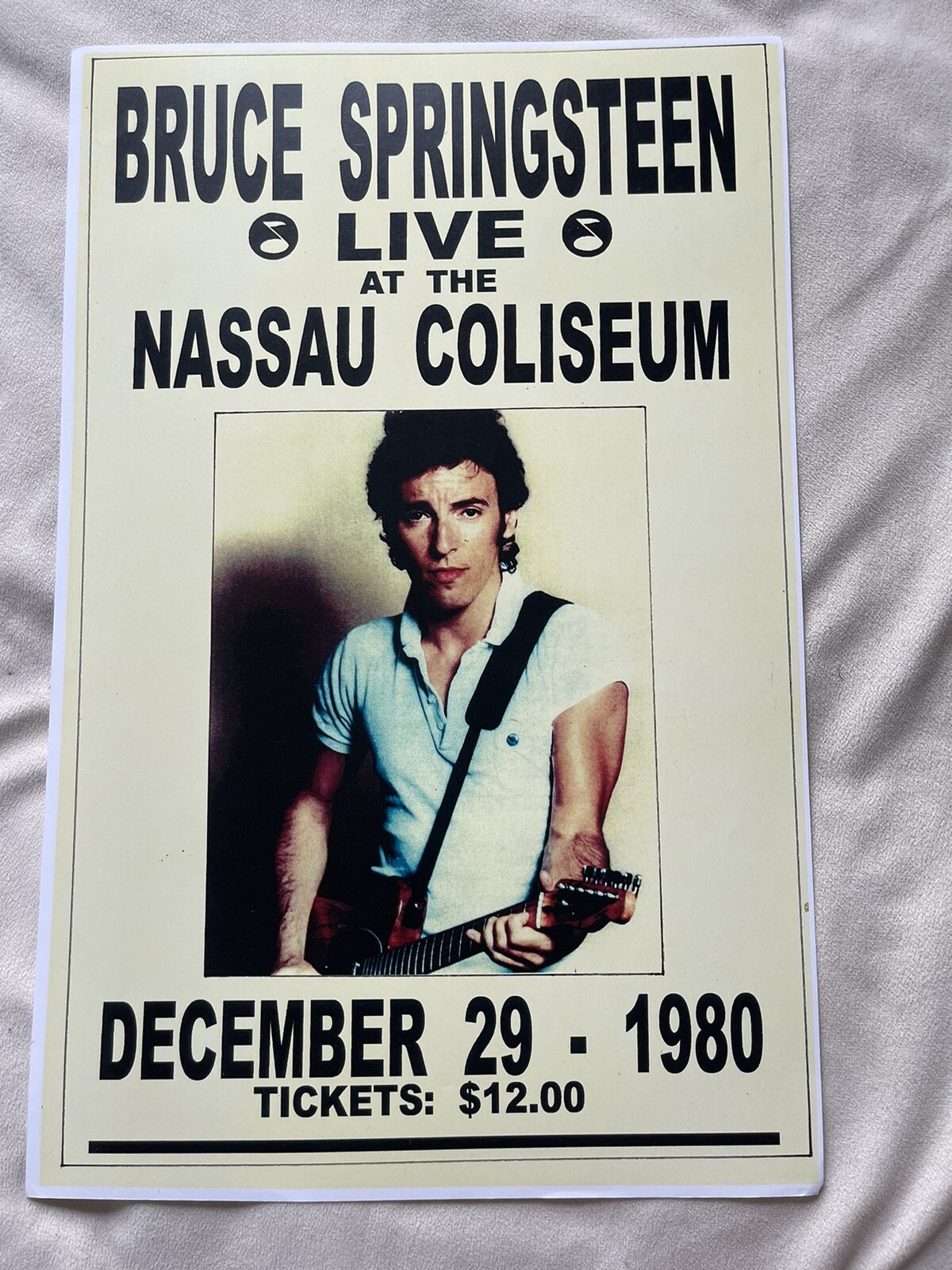 Bruce Springsteen live at Nassau Coliseum 1980 Poster 11 x 17 (203) | eBay