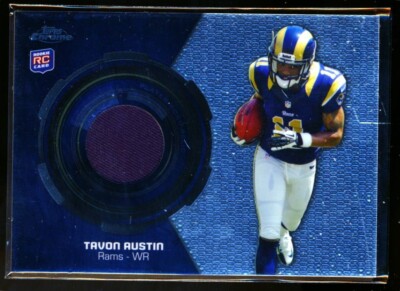 2013 TOPPS CHROME ROOKIE JERSEY RELIC TAVON AUSTIN RAMS | eBay