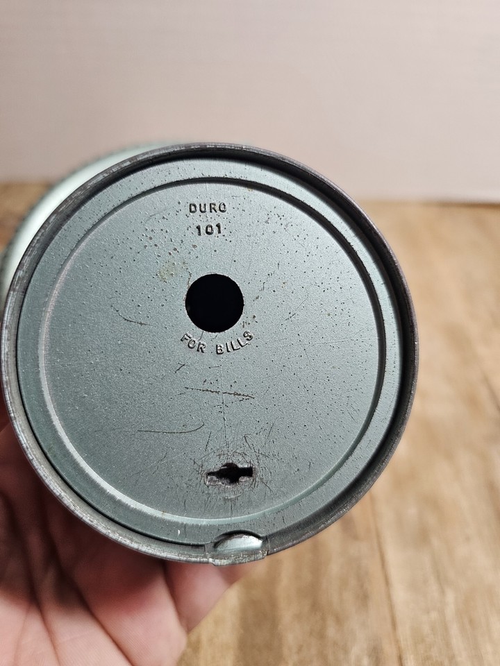 Vintage flying saucer coin bank NCR Duro Mold 1956 model 101 | eBay