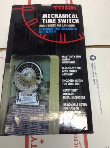 Tork 1101 24HR Time Switch- 1101 Tork Mechanical Timer BNIB | eBay ...