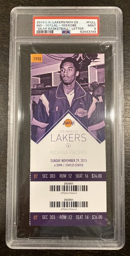 2015 Kobe Bryant LA Lakers Retirement DEAR BASKETBALL LETTER Full ...