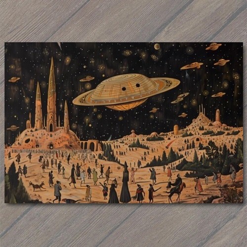 FLATCARD Alien God Civilization Religious Deity Ceremony Sacred Ritual ...