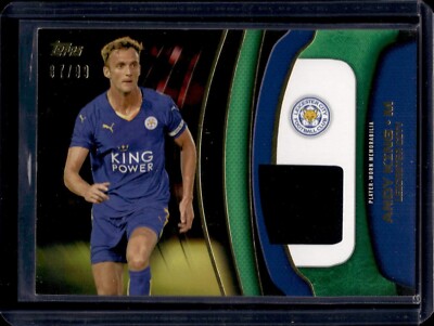 2015-16 Topps Premier Gold Football Fibers Relics Green /99 Andy King ...