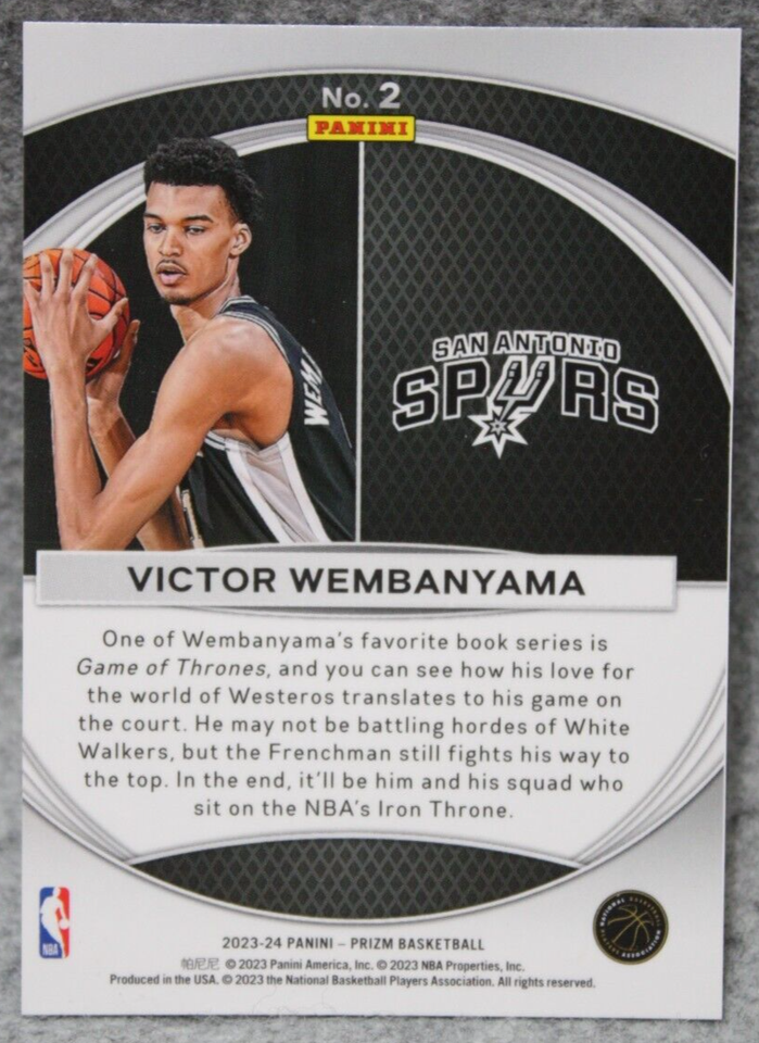 2023-24 Panini Prizm Victor Wembanyama Global Reach Insert #2 Wemby | eBay