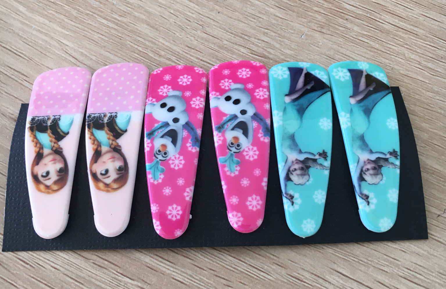 Girls 6 Pairs Wafer Frozen Elsa Anna Olaf Hair Clips Hair Pins, Hair ...