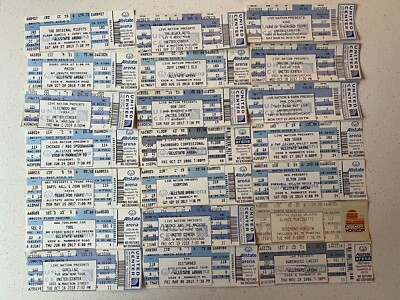 ROCK CONCERT TICKET STUB LOT (21 TICKETS) (1999-2019) | eBay