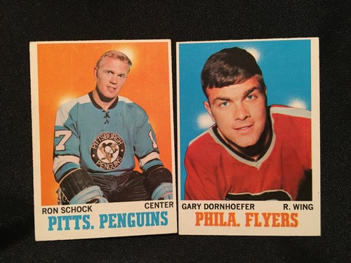 1970-71 Topps #34 Bill Sutherland, #83 #91 Ron Schock, #85 Gary ...