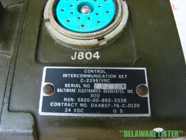 US Military Army Truck Jeep Radio Control Intercommunication Set/Box C ...