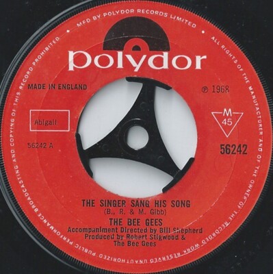 Bee Gees - The Singer Sang His Song / Jumbo (7", Single, Mono) | eBay