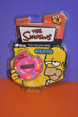 The SIMPSONS- 2008 MATTEL "I CAN READ YOUR MIND" DONUT SHAPED HANDHELD ...