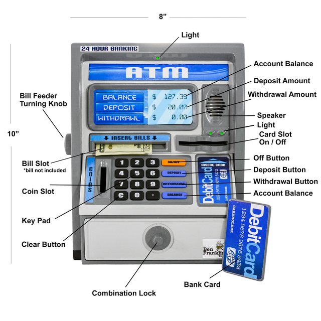Ben Franklin Toys BF550 Kids Talking ATM Machine for sale online | eBay