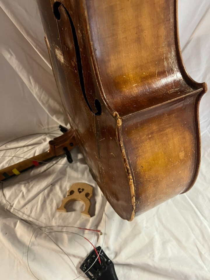 John Juzek Cello Size 3/4 Needs Restoration SEE Pictures | eBay