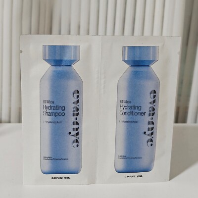 New EVA NYC H2-Whoa! Hydrating Shampoo & Conditioner samples 0.34 fl oz ...