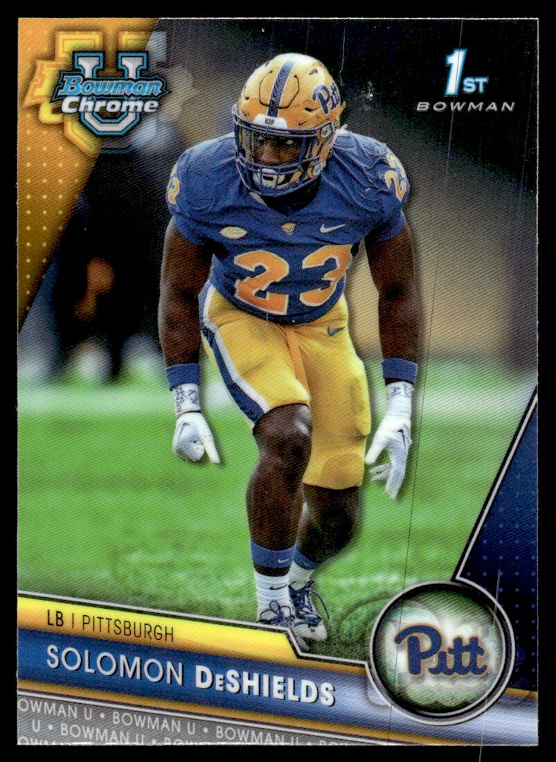 2023 Bowman Chrome U Solomon DeShields Rookie Pittsburgh Panthers #181 ...