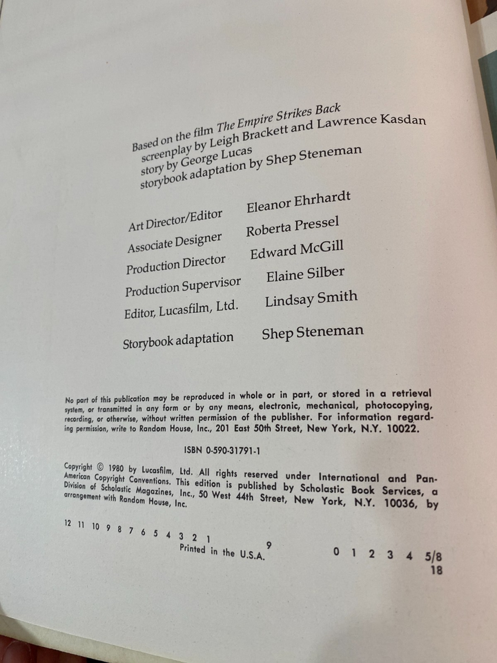 Star Wars: The Empire Strikes Back Storybook (1980, Paperback) | eBay