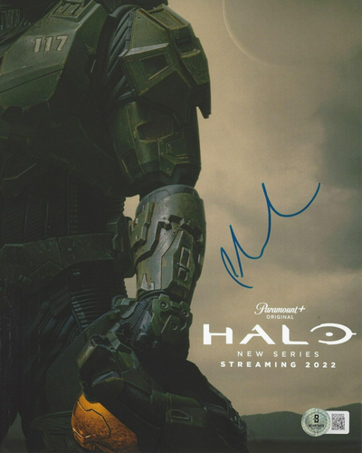 PABLO SCHREIBER SIGNED 'HALO' MASTER CHIEF 8x10 PHOTO TV SHOW BECKETT ...