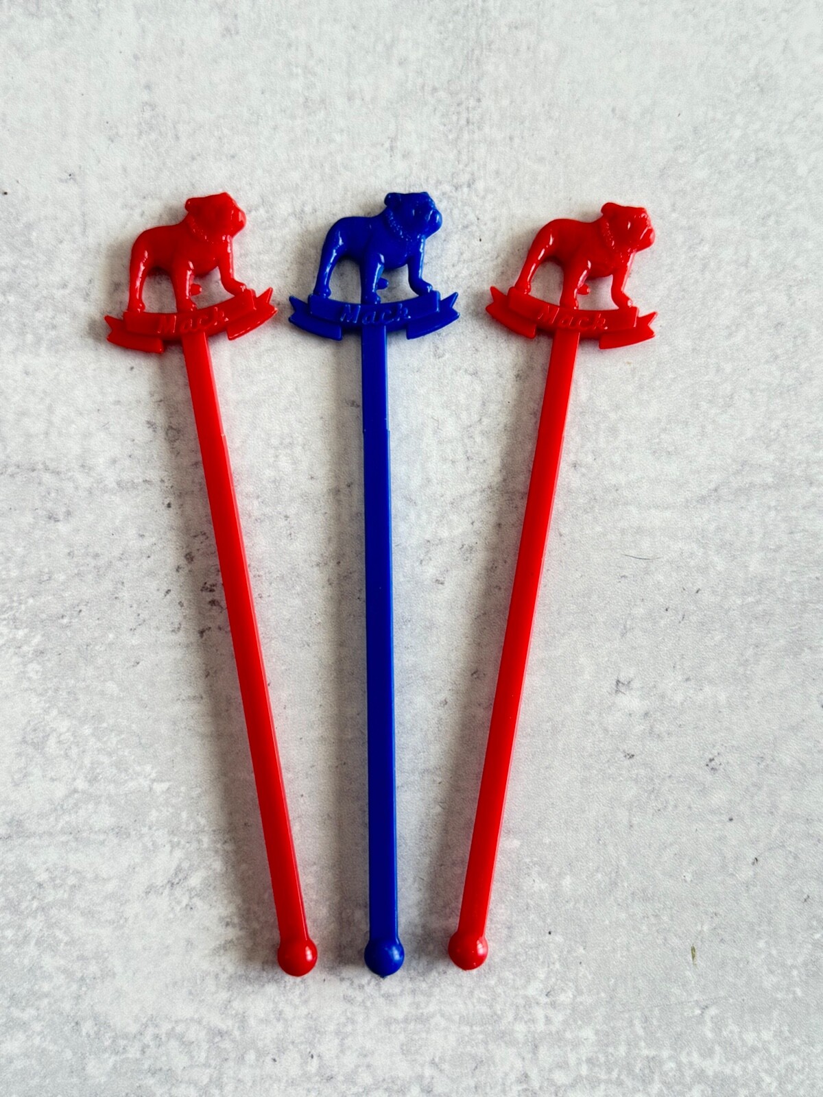 Lot of 3 Vintage Mack Truck Swizzle Sticks Bulldog Mascot Advertising ...