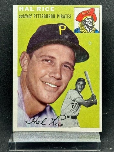 Hal Rice 1954 Topps Baseball Pittsburgh Pirates Outfield Card No# 95 ...