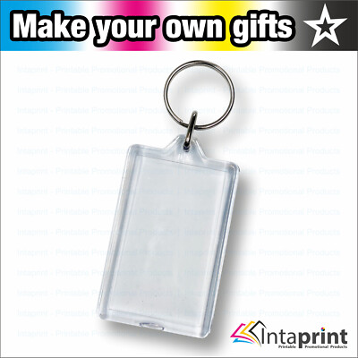 G1 Acrylic Clear Photo Keychain Blank Promotional Plastic Keyring DIY ...