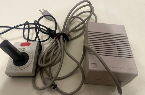 Commodore 64 / 1764 Power Supply White Vintage S/N 01795 W/C64 Joystick ...