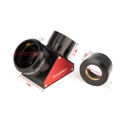 2 Inch 90 Degree Dielectric Mirror Diagonal 99% Reflectiv with 1.25 ...