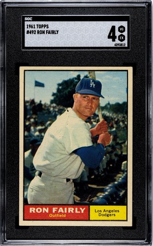 1961 Topps #492 Ron Fairly SGC 4 VG EX DODGERS | eBay