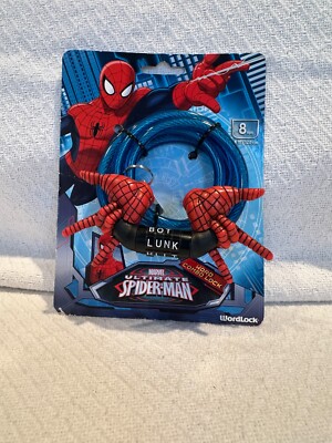 WordLock Bicycle Lock Marvel Ultimate Spider Man Word Combo 8mm 4 ...
