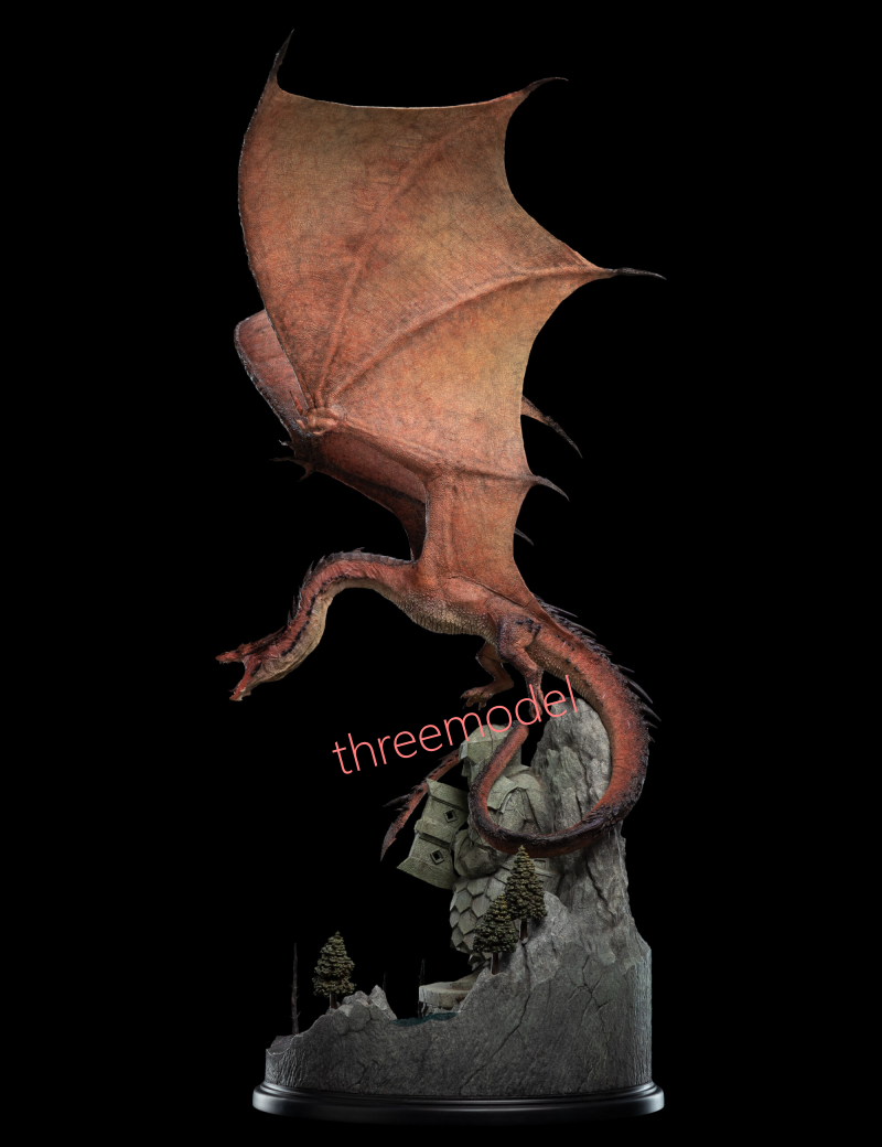 Weta The Lord Of the Rings The Hobbit Smaug the Fire-Drake Statue IN ...