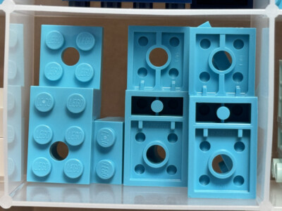 LEGO Parts - Medium Azure Bracket 5 x 2 x 1 1/3 with 2 Holes - No 11215 ...