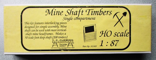 HO: Two Hundred 10' Notched Mine Shaft Timbers, 50' shaft, by T.P ...