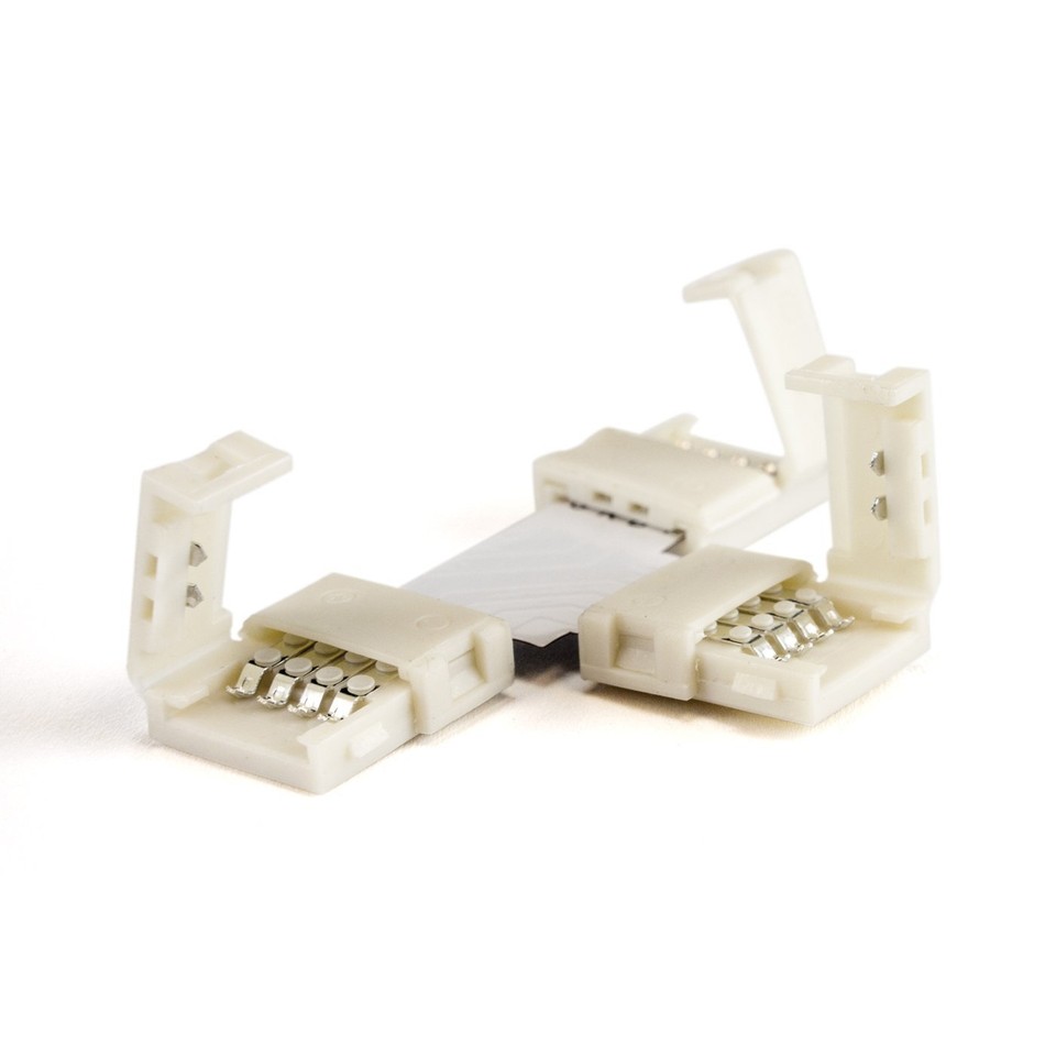 LED Strip Light Connector Adapter Cable PCB Clip Solderless 3528 5050 ...