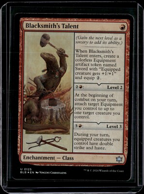 Blacksmith's Talent - 125 - Foil - BLB - NM - MTG Magic the Gathering ...