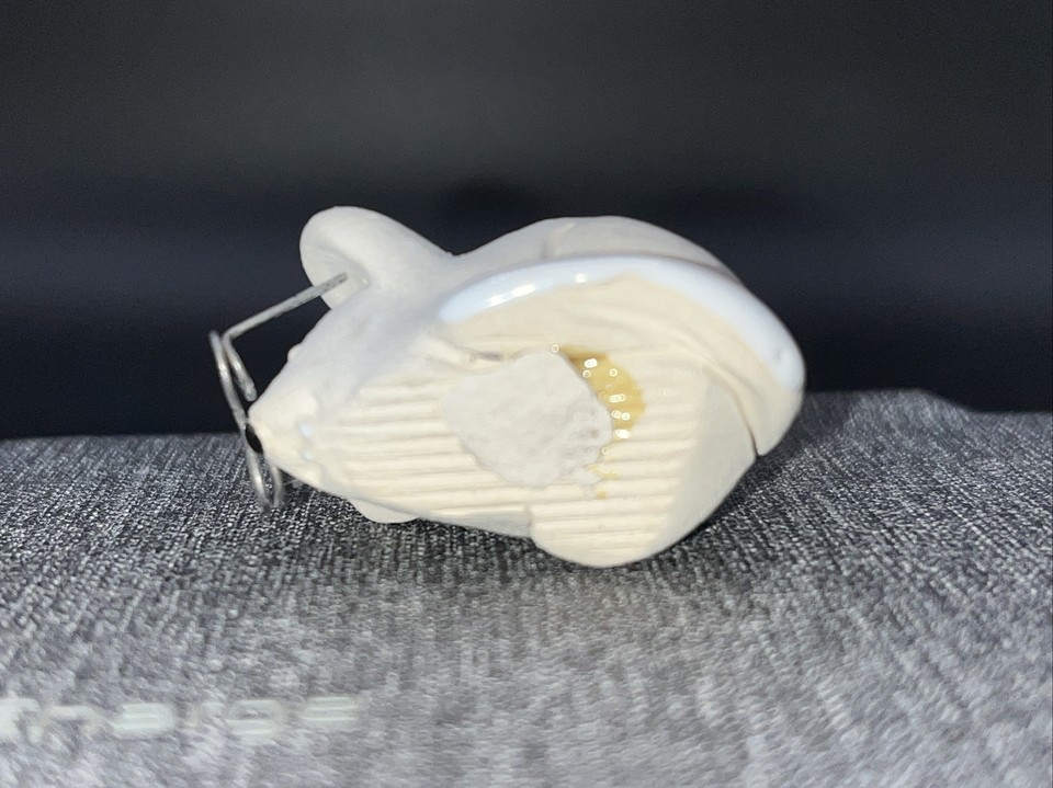 Miniature Clay Mouse Wearing Glasses Figurine | eBay