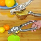 STAINLESS STEEL LEMON LIME SQUEEZER JUICER KITCHEN HOME MANUAL HAND ...