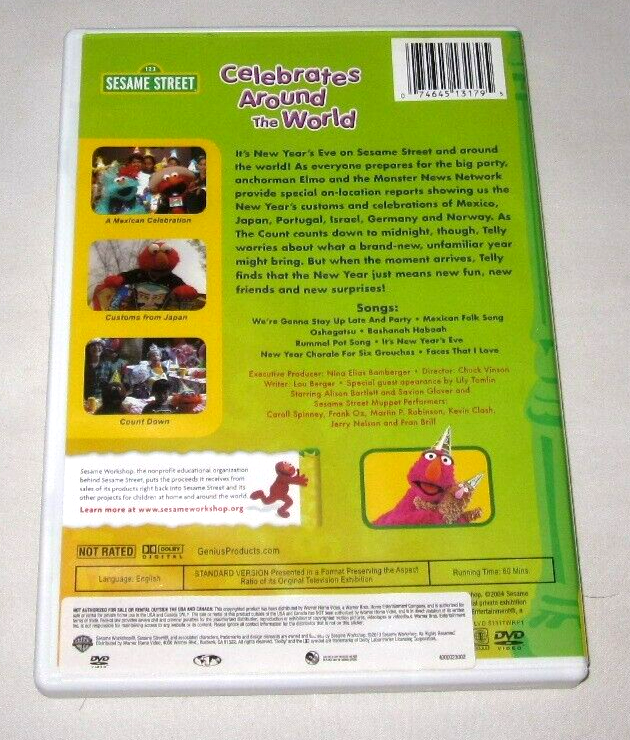 Sesame Street Celebrates Around the World DVD By Caroll Spinney Great ...