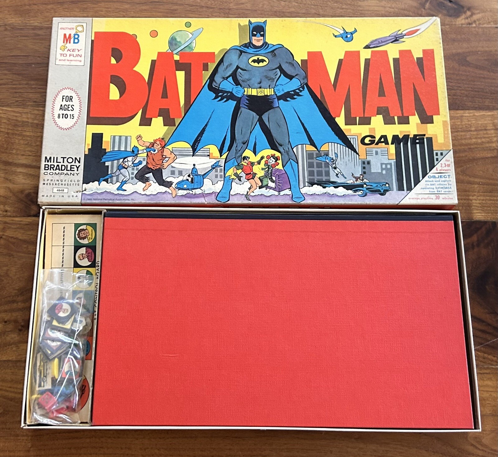 The Batman Board Game Vintage 1966 Milton Bradley 4648 COMPLETE EX | eBay