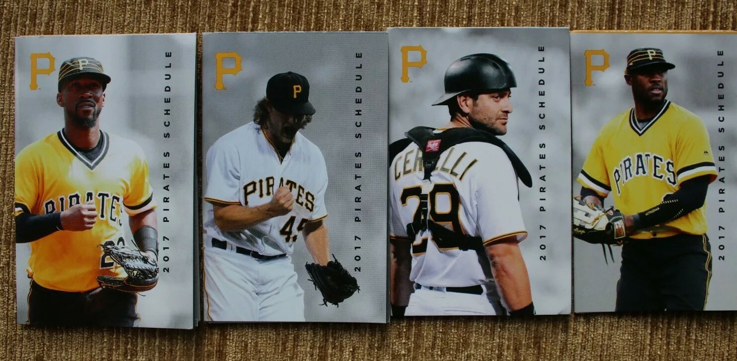 2017 4 Different Pittsburgh Pirates Pocket Schedules | eBay