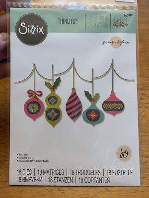 Sizzix Thinlits Dies By Jennifer Ogborn 18/Pkg-Funky Baubles -665949 | eBay