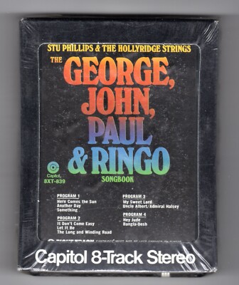 Beatles (Hollyridge) "G,J, P & R" 1971 US Capitol STILL SEALED 8 Track ...