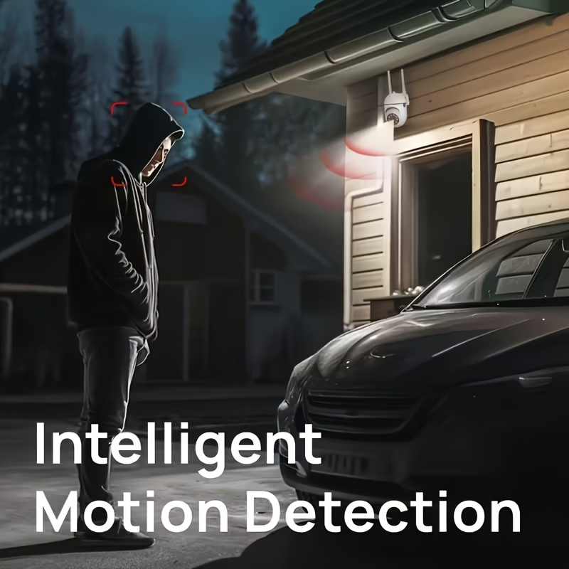 4pc Intelligent Wi-Fi Surveillance Camera with Motion Sensing Color ...