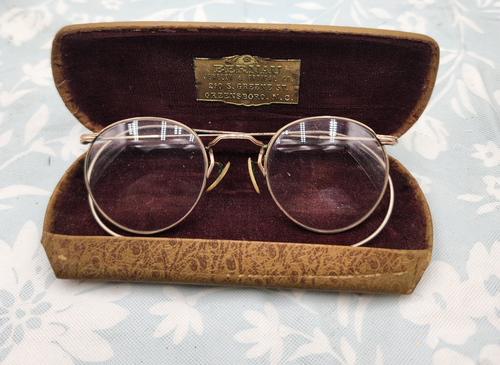 Antique round 1/10 12K GF ARC Circle Lenses Glasses Spectacles With ...